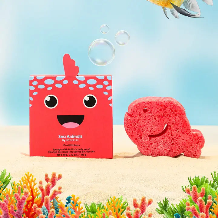 Spongelle Fiona Fish Sea Animals Sponge – shopflowersplus.com